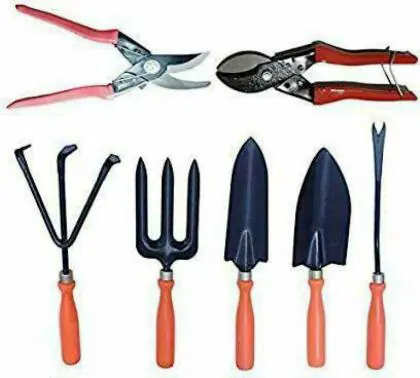 Green India Garden Tools Kit for Home Gardening German Style Cutter ...