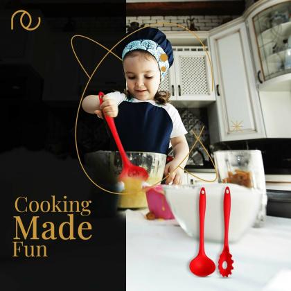 Frenchware Non-Stick Premium Silicone Spatula & Kitchen Utensil Set for ...