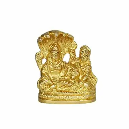 GURU JEE Brass Statues Hindu God Goddesses Vishnu Laxmi Sheshnaga Pooja ...