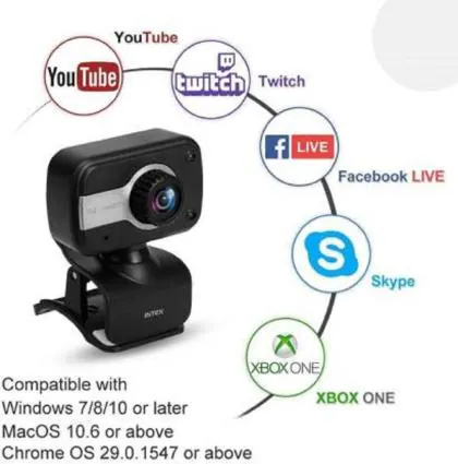 Intex IT Web CAM 08 (Black) - JioMart