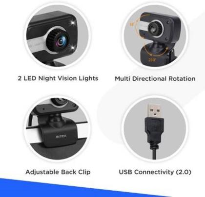 Intex IT Web CAM 08 (Black) - JioMart