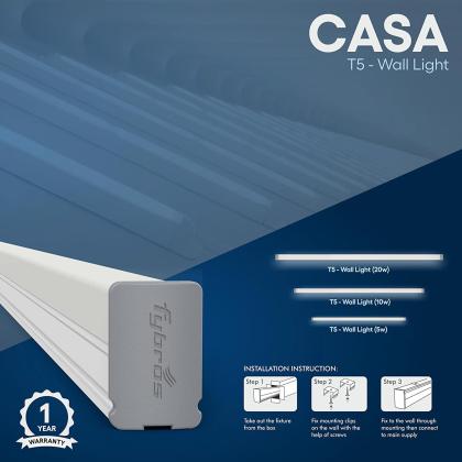 Fybros Cool White And Warm White Batten Led Wall Tube Lights For Home ...