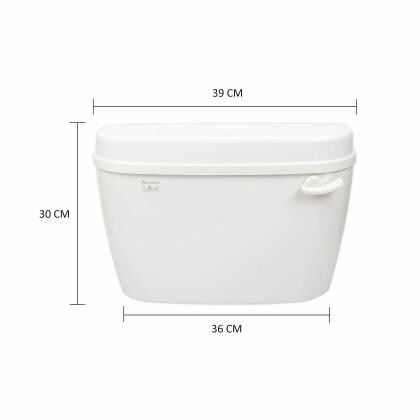 Parryware White Slimline Uno Polymer Standard Toilet Flush Tank Cistern ...