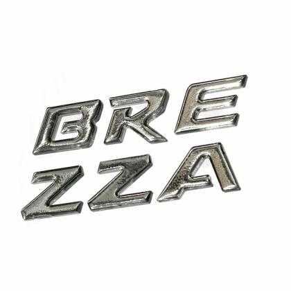 Carmetics Plastic 3D Letters Logo Car Sticker For Brezza - JioMart