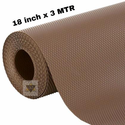 ROYAL-NEST Kitchen Roll, Mat Roll, Antislip Roll, Fridge Mat, EVA Brown ...