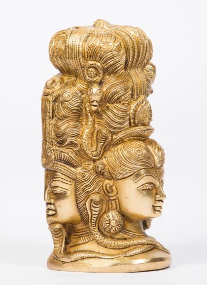 Arihant Craft God Shiva Three Face Idol Handcrafted Showpiece - 10.5 cm ...