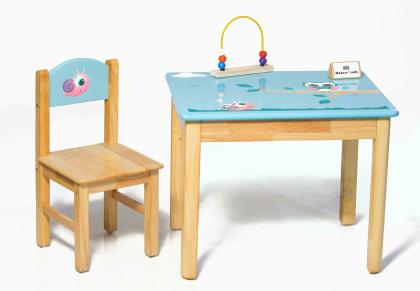 Modern Kraftz Light Blue Study Table And Chair Set For Kids - JioMart