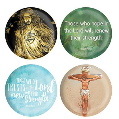 Dhcrafts Multicolor Metal God Jesus Printed Fridge Magnet, 5.8 Cm (Pack ...