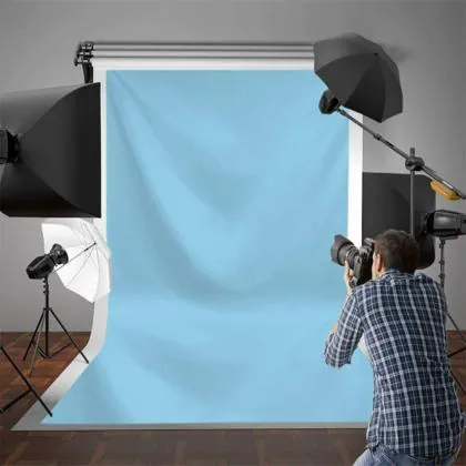 Boosty 8x10.5 FT Sky Blue Backdrop Background for Photo Studio and ...