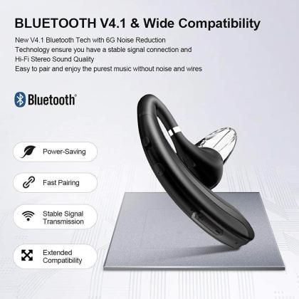 Meckwell S109 Black Wireless Single Ear bluetooth - JioMart