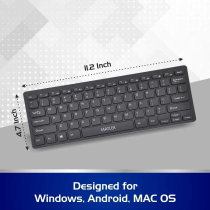 Matlek 2.4G Small Wireless Keyboard - Ergonomic and Comfortable ...