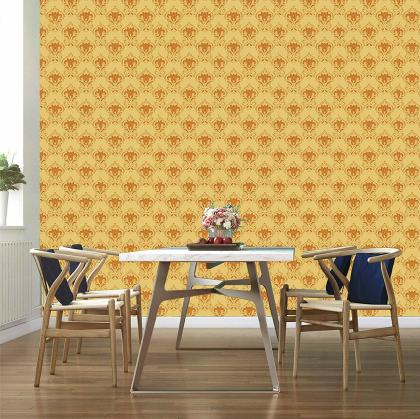 Asian Paints Yellow Floral Patterns Peel And Stick Self Adhesive ...