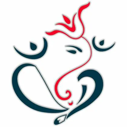 CVANU Elegant Ganpati Bappa God Religious Wall Sticker for Wall Decor ...