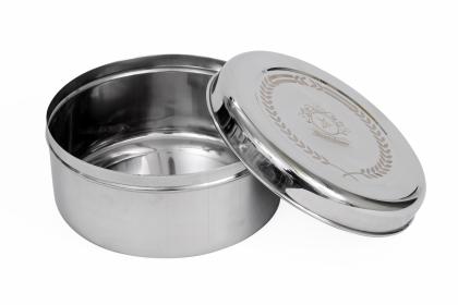 Stardom Stainless Steel Shaped Roti Dabba with Lid 2750 ml - JioMart