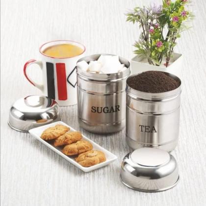 Daraz Stainless Steel Tea & Sugar Container| Kitchen Container| - 700 ...