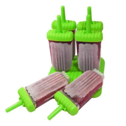 pelton Set of 6 Plastic Reusable Ice Pop Makers, Popsicle Frozen Ice ...