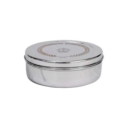 Stardom Stainless Steel Shaped Roti Dabba with Lid 1550 ml - JioMart