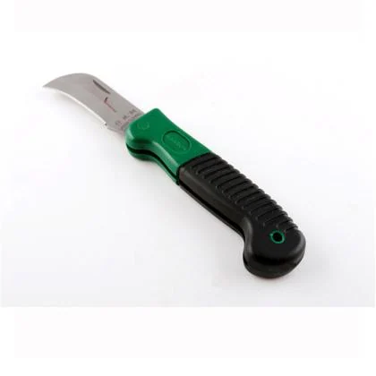 Professional Electrician Knife with Rubber Handle Wire stripping Folded ...