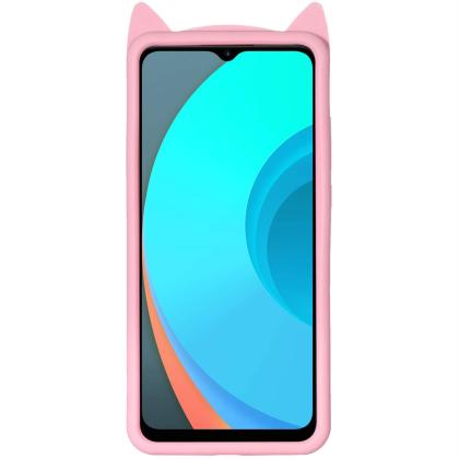 Sonty Samsung Galaxy A21 Pink Screen Protector Mobile Back Cover - JioMart
