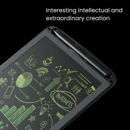 Portronics Ruffpad 12M Re-Writable Multicolor LCD Writing Pad with 30 ...