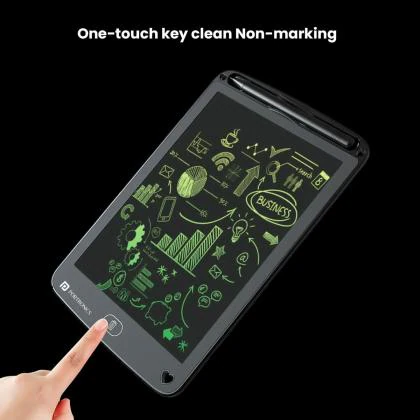 Portronics Ruffpad 12M Re-Writable Multicolor LCD Writing Pad with 30 ...