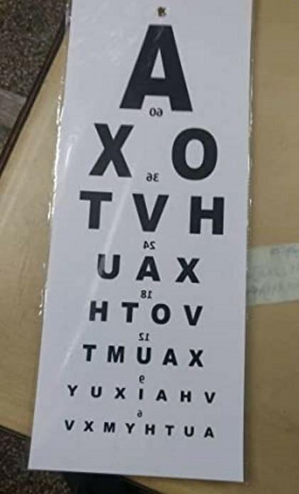 GSW Optometric Eye Chart 000007 - JioMart