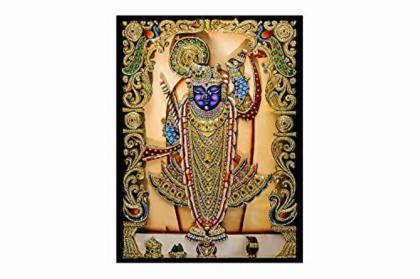 Divinedesigns Multicolor Vinyl Shreenath Ji Maharaj Sticker - JioMart