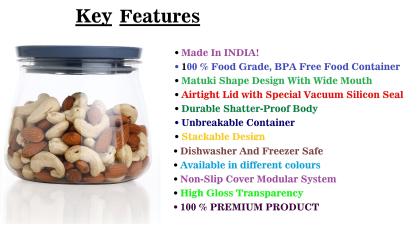 Peher Smart Curve Airtight Kitchen Storage Container Matuki / Matka ...