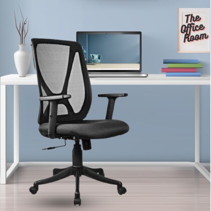 The Office Room X Mesh Chair Black (Office/Study Chair) - JioMart