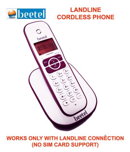 BEETEL X73 FIBER/LANDLINE COMPATIBLE CORDLESS PHONE - JioMart
