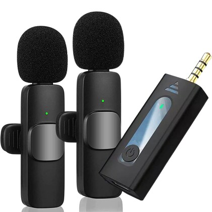 MMAK Wireless Lavalier Microphone Collar Mic Compatible with BT ...