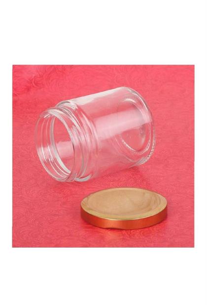 Shri Girraj Ji Transparent Glass Round Shape Jar With Air Tight Cap ...
