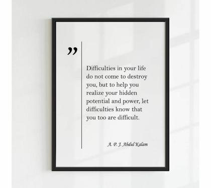Colossal Art House Rectangular APJ Abdul Kalam Motivational Quotes ...