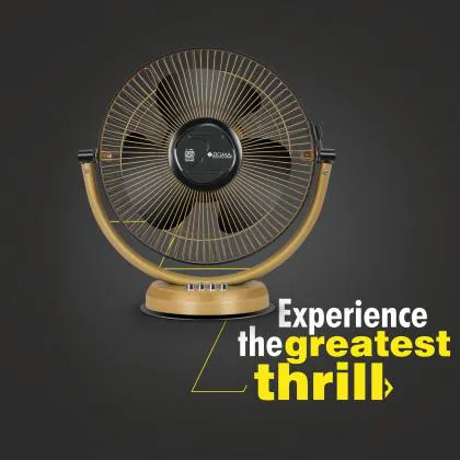 Zigma Tiktik 300 Mm 3 Blade Ultra High Speed Table Fan, Beige - JioMart