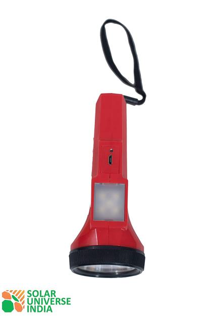 Solar Universe Rechargeable Solar Led Torch With 2 Light Modes Inbuilt ...