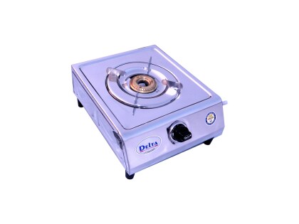 DELTA Stainless Steel Single Brass Burner Gas Stove (LPG) - JioMart
