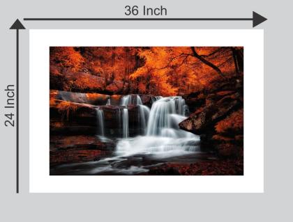 Sticker Studio Vinyl Waterfalls Wall Poster 36 X 24 inch - JioMart