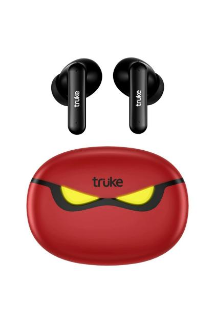 Truke BTG 3 Bluetooth Gaming Wireless Earbuds with Mic (Red) - JioMart