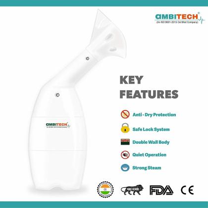 AmbiTech Steam Vaporizer Steam Inhaler Facial Vaporizer for Cold ...