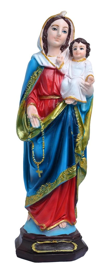 Karighar Multicolor Resin Mother Mary With Infant Jesus Idol Perfect ...