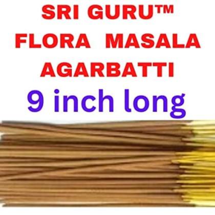 SRI GURU Premium Bamboo Handmade Flora Masala Agarbatti 9" Brown ...