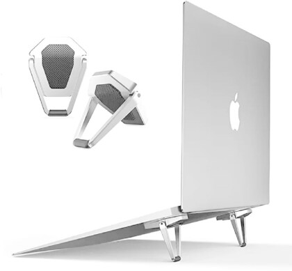 XANK Metal Folding Portable Laptop Stand Non-Slip Base Tabletop Risers ...