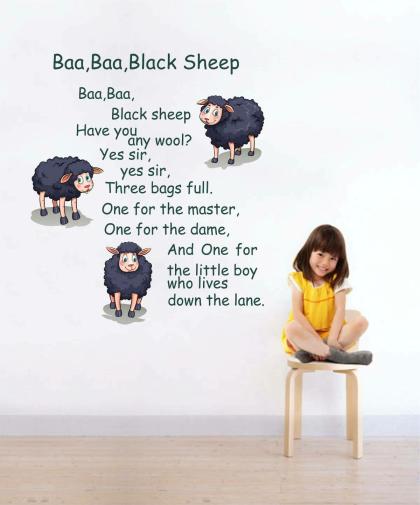 Rawpockets Baa Baa Black Sheep Poem - JioMart