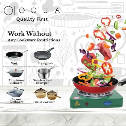 OQUA Electric Hot Plate Induction Cooktop 1000 W Sealed ISI Marked ...