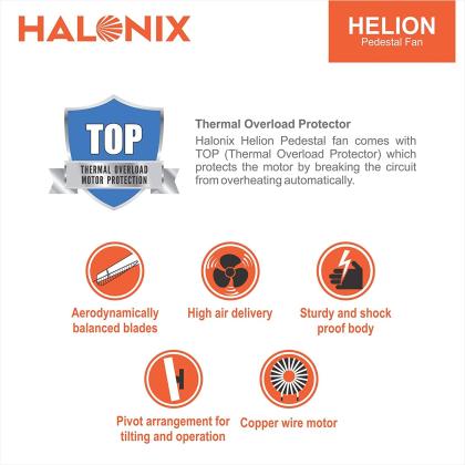 Halonix 400mm Pedestal Fan (White) - JioMart
