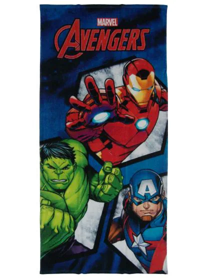 Athom Living Marvel Hulk & Avengers Kids Hooded & Bath Towel Combo ...