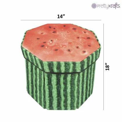 PrettyKrafts Fabric Stool for Living Room/Coffee Table/Stool with ...