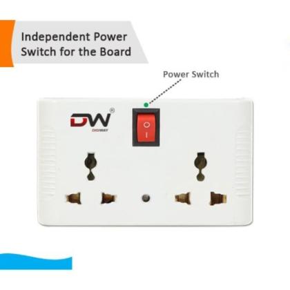 Digiway 4+1 Multi Plug Point | Cordless Wall Socket, Universal Sockets ...