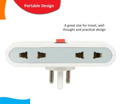 Digiway 4+1 Multi Plug Point | Cordless Wall Socket, Universal Sockets ...
