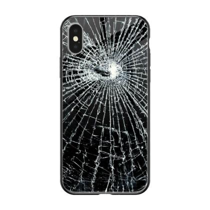 Qrioh Cracked Design Glass Case for Apple iPhone X - JioMart